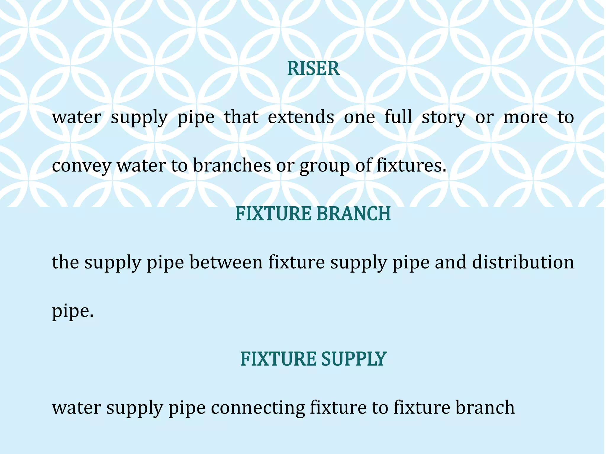 Week 05 lecture 05 water supply | PPTX