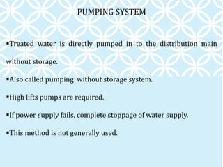 Week 05 lecture 05 water supply | PPTX