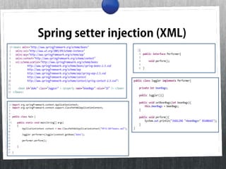 Spring and dependency injection | PDF | Programming Languages | Computing