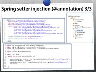 Spring and dependency injection | PDF | Programming Languages | Computing
