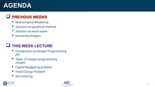 integerS programming OperaTIONS RESEARCH | PPT