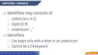 Week 08 - Identifier.pdf | Programming Languages | Computing