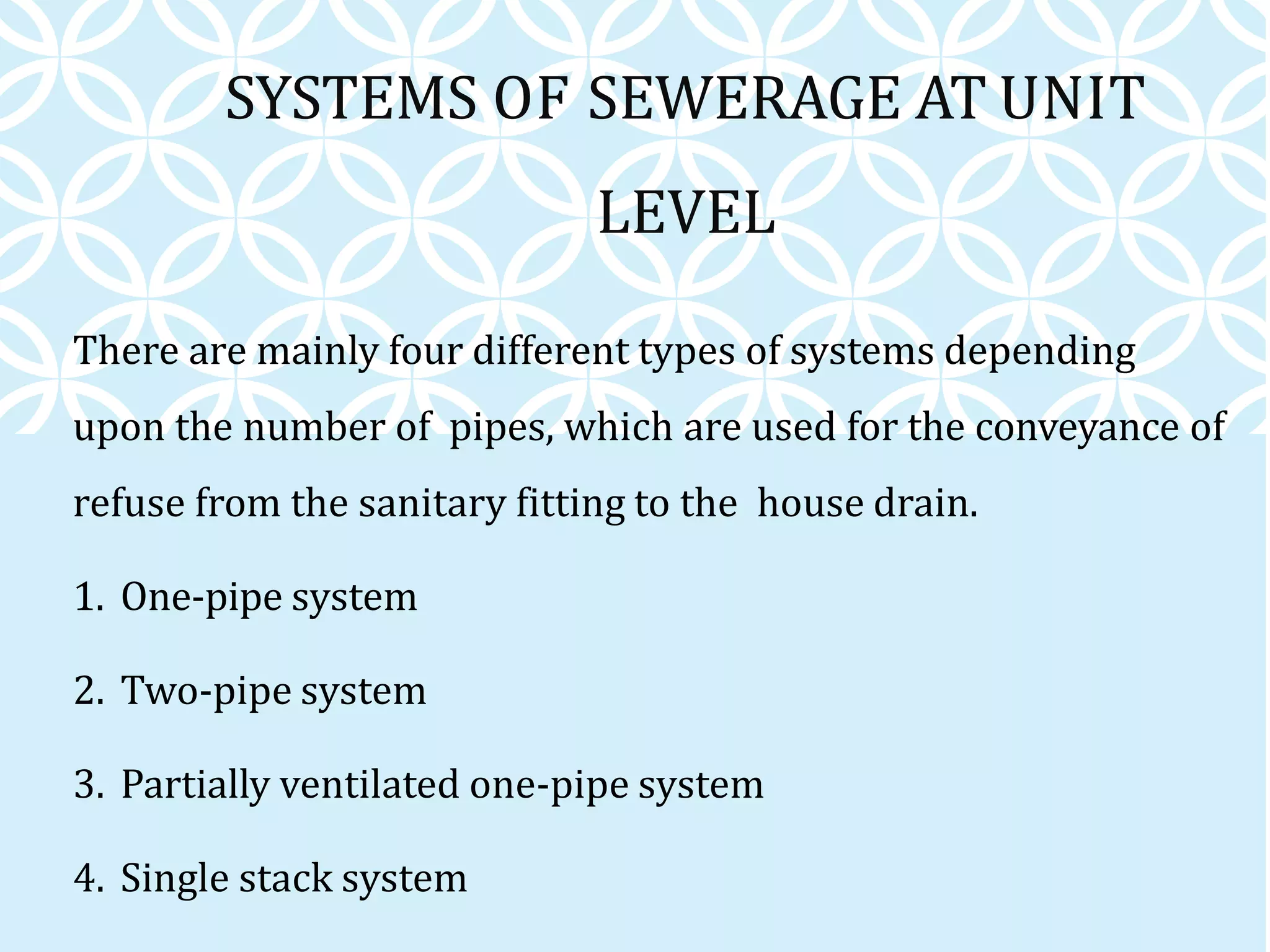 Week 08 lecture 07 sewerage | PPT