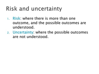 Project Risk Management and Uncertainty | PPTX