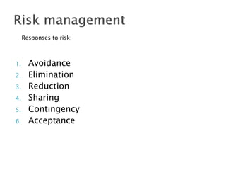 Project Risk Management and Uncertainty | PPTX