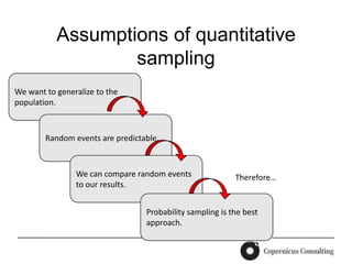 Sampling in qualitative and quantitative method | PPTX