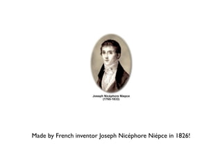 Photography: A Little History | KEY