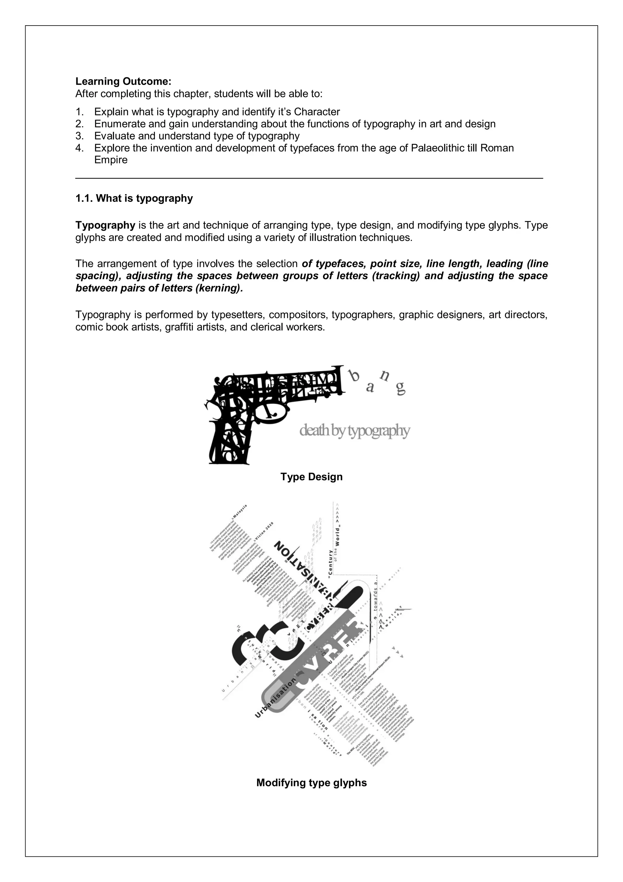 Introduction to the Digital Typography | PDF