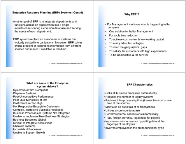 Introduction: Enterprise Systems for Management | PPTX