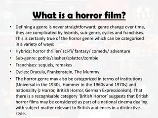 Horror week 1 | PPTX