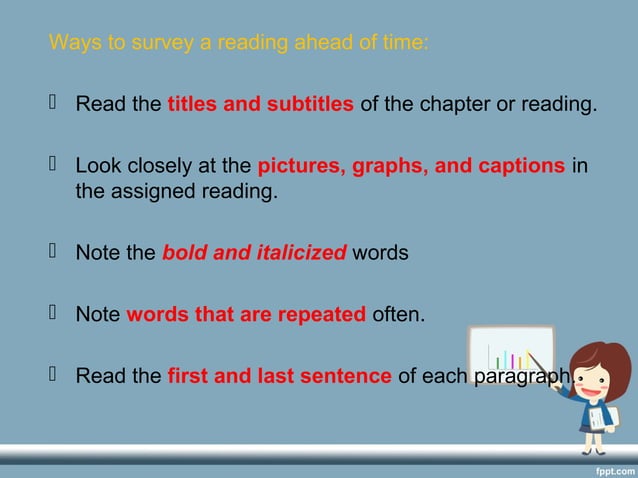 reading for academic purpose Week 1 | PPT