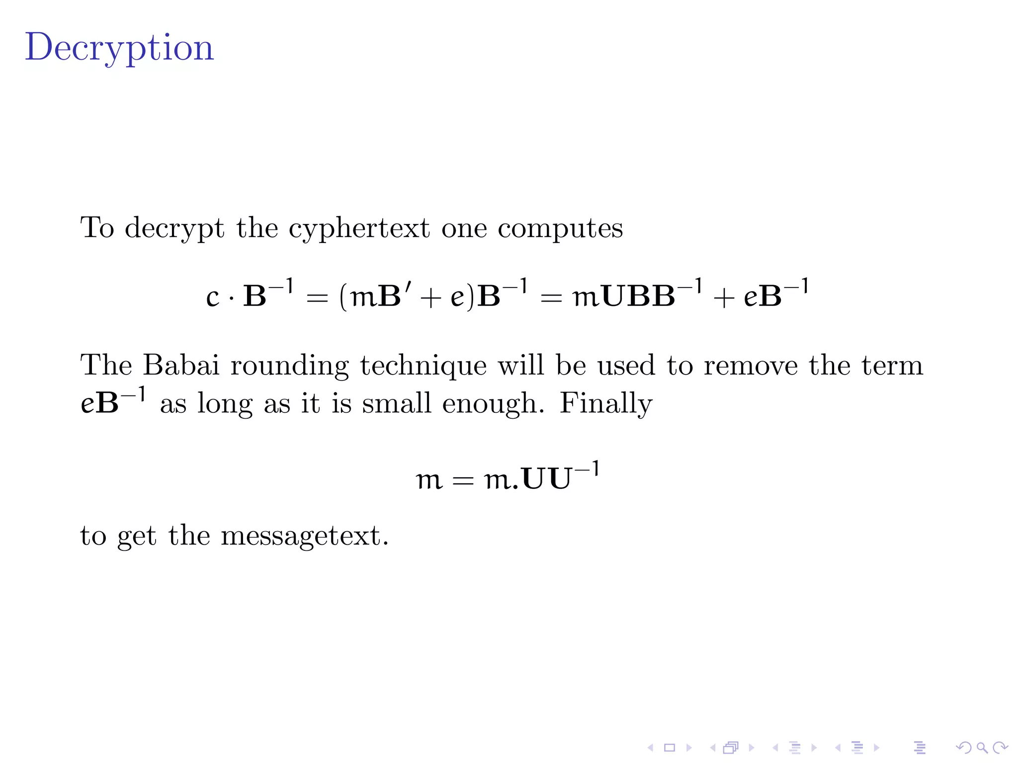 Lattice Based Cryptography-Week 1 | PPT