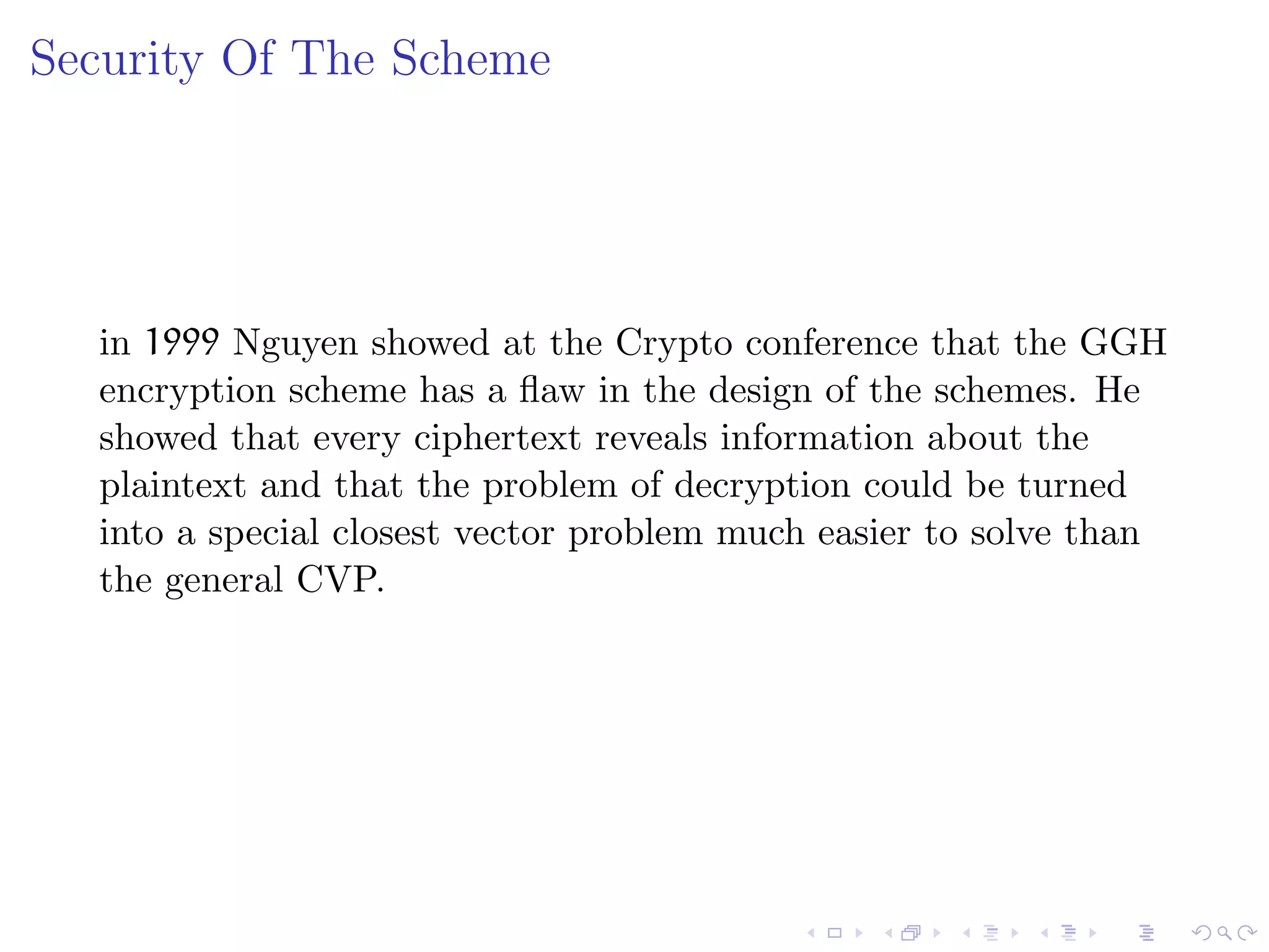 Lattice Based Cryptography-Week 1 | PPT