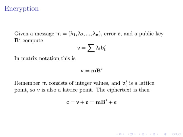 Lattice Based Cryptography-Week 1 | PPT