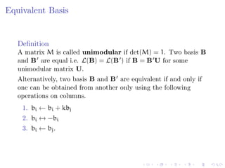 Lattice Based Cryptography-Week 1 | PPT