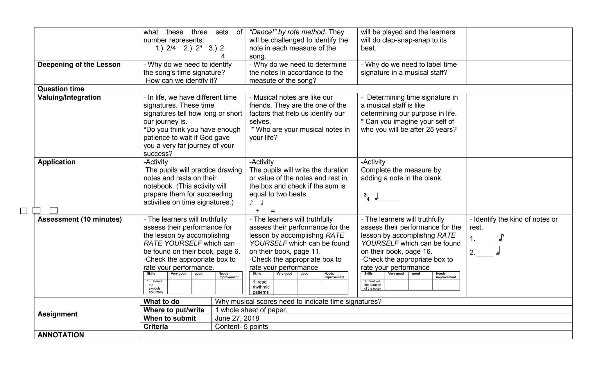 Mapeh 5 Lesson Plan | DOC