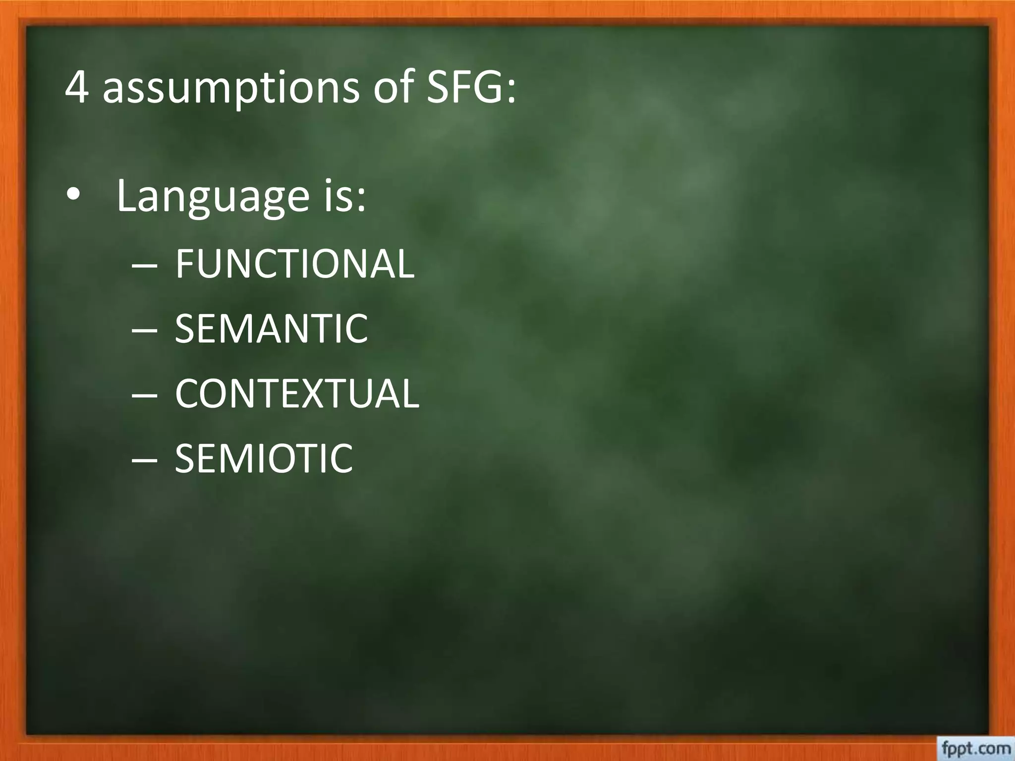 Week 1 - functional grammar | PPTX