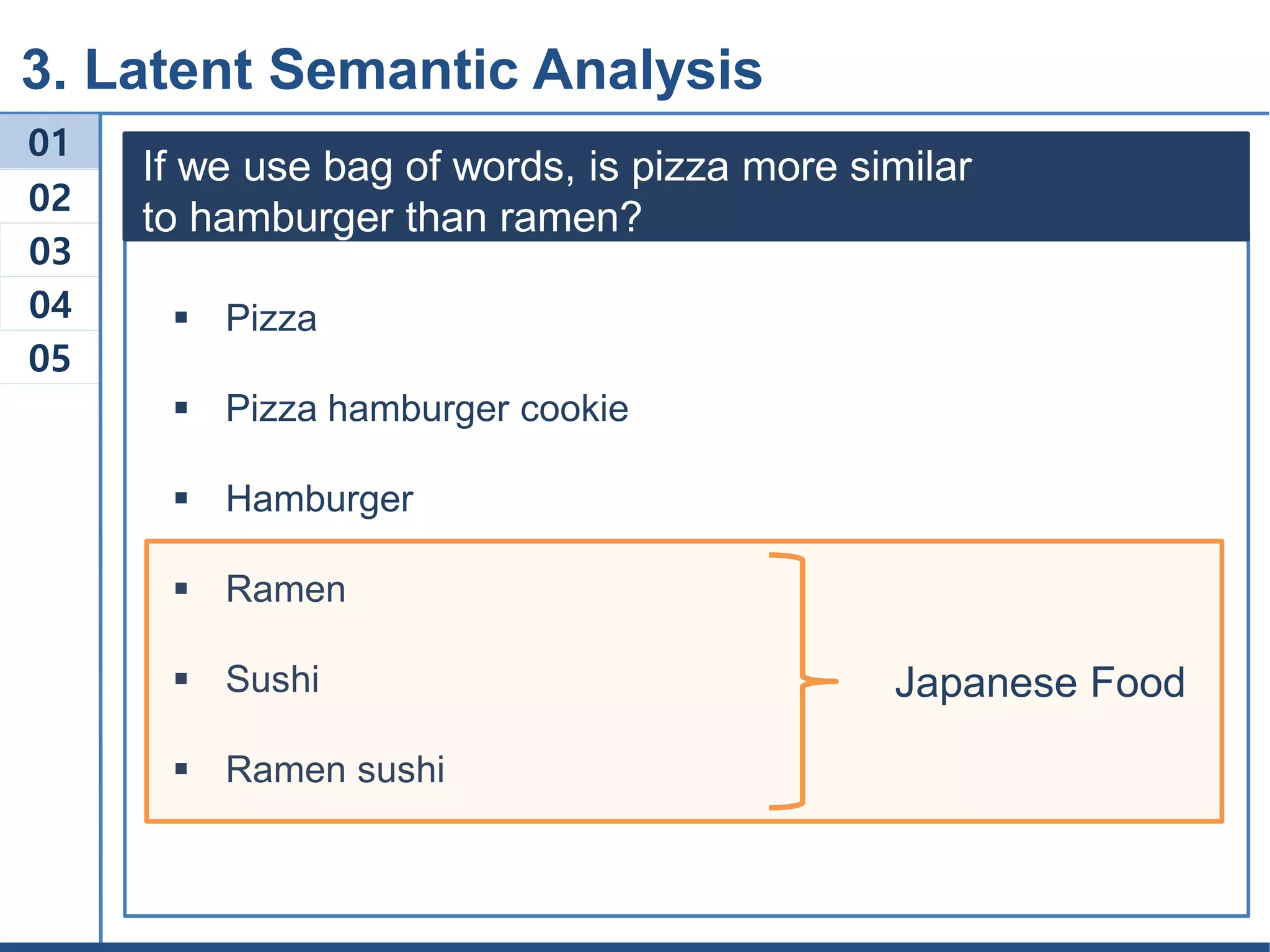 Latent Semantic Analysis(LSA) | PDF