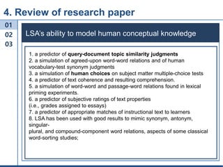 Latent Semantic Analysis(LSA) | PDF