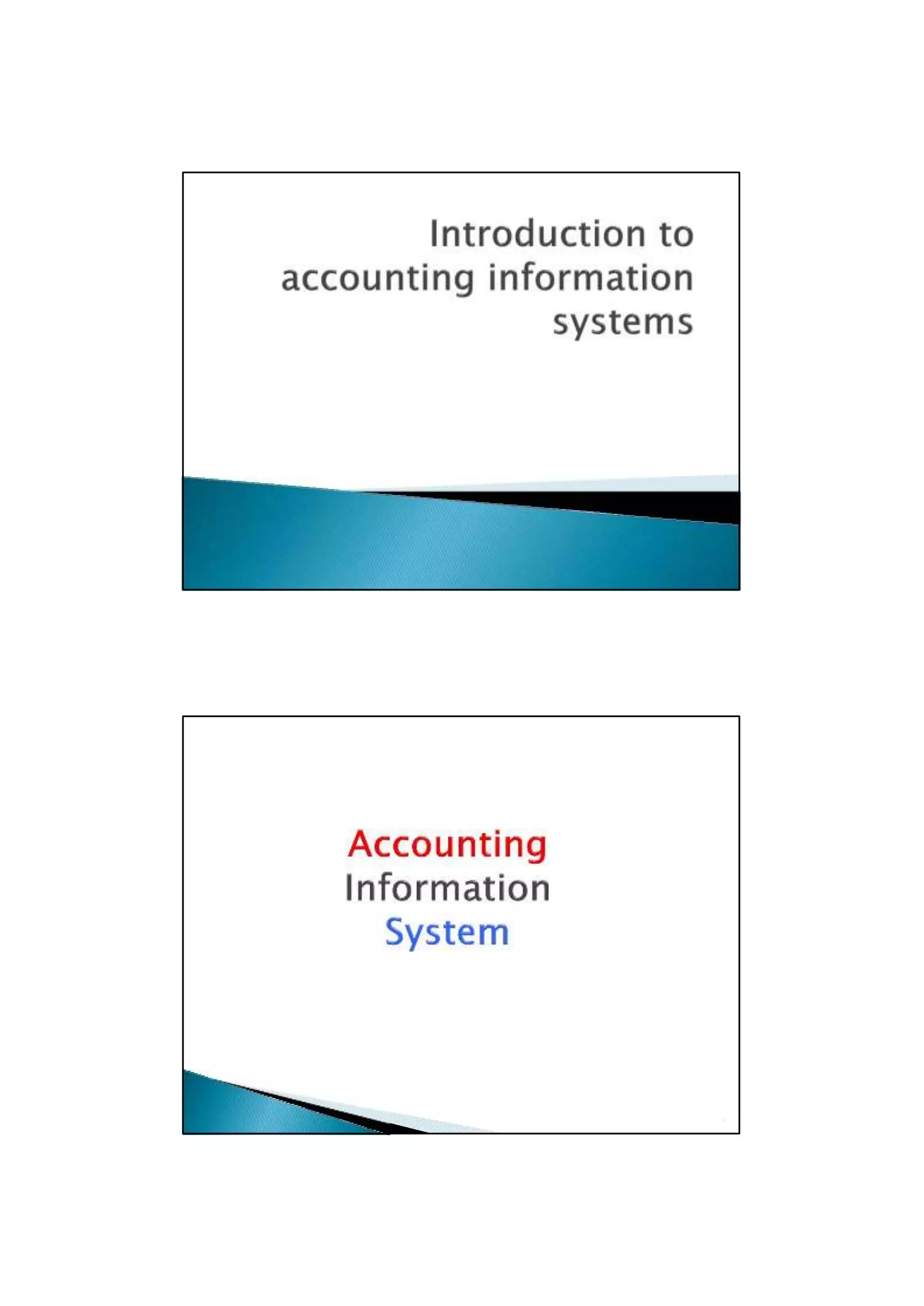 Introduction to Accounting System | PDF