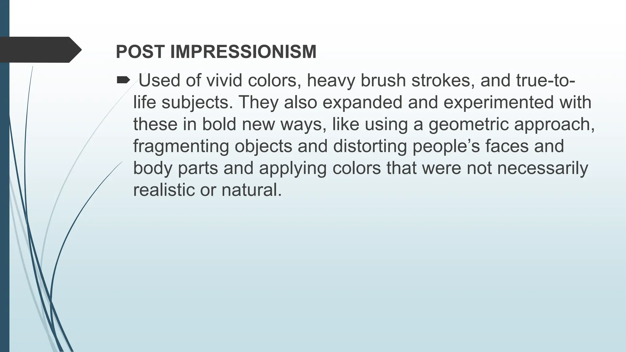 WEEK Elements, Principles, and Distinct Characteristics of Various Art ...