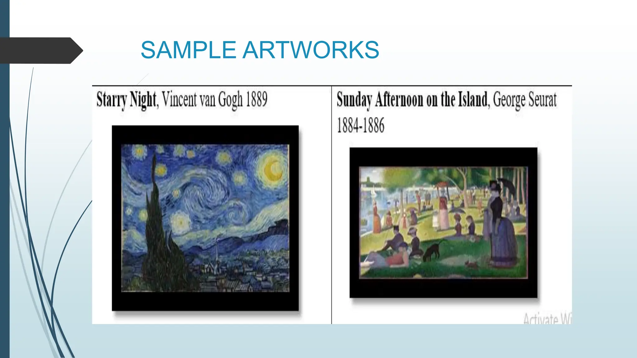 WEEK Elements, Principles, and Distinct Characteristics of Various Art ...