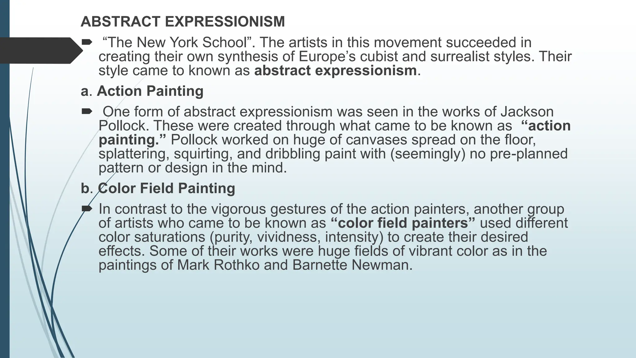 WEEK Elements, Principles, and Distinct Characteristics of Various Art ...