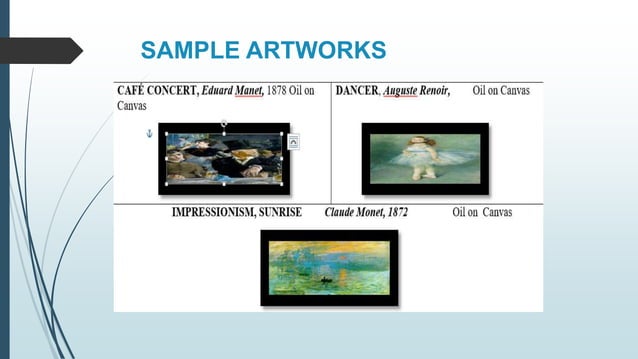 WEEK Elements, Principles, and Distinct Characteristics of Various Art ...