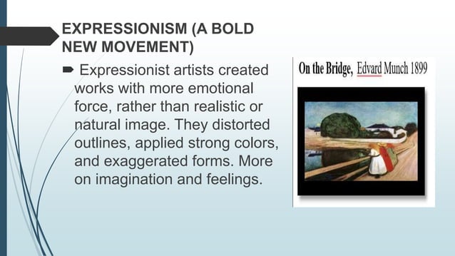 WEEK Elements, Principles, and Distinct Characteristics of Various Art ...