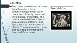 WEEK Elements, Principles, and Distinct Characteristics of Various Art ...