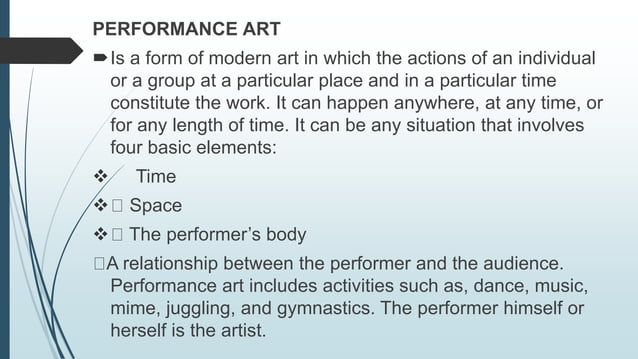 WEEK Elements, Principles, and Distinct Characteristics of Various Art ...