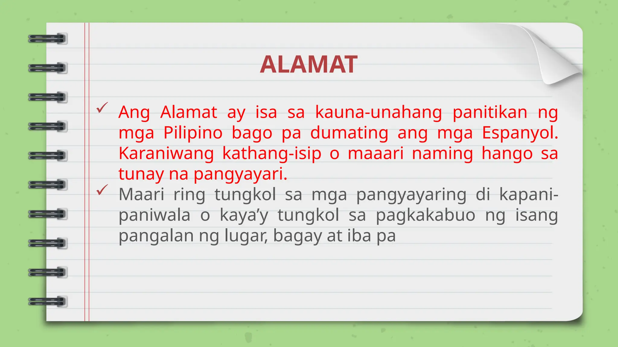 aralin 1 kaugnay na paksa 1: Alamat_Filipino 7 ,Matatag | PPTX