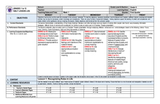 English 9 Q1 Week 1 | DOCX