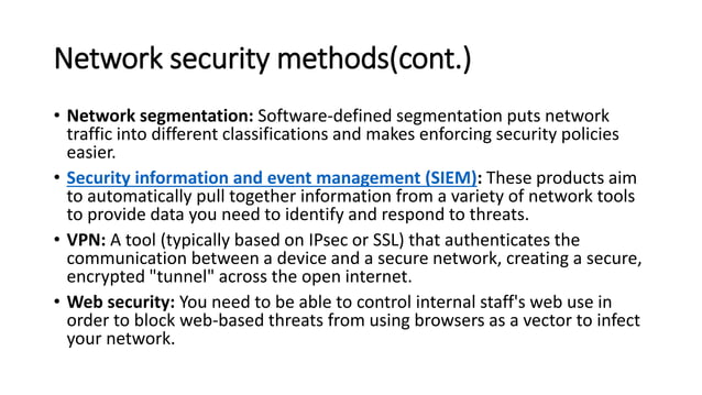 Information Security Network Security Methods Ppt