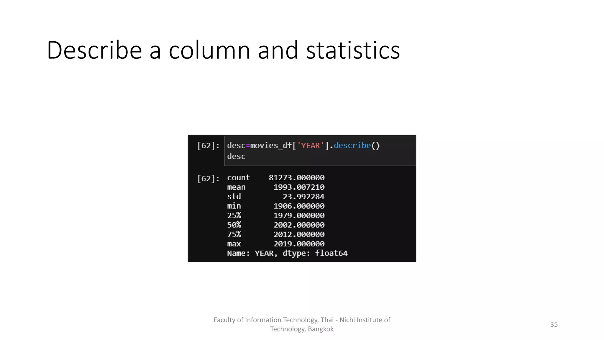Week 1: Programming for Data Analysis | PPT