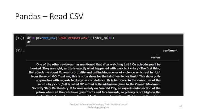 Week 1: Programming for Data Analysis | PPT