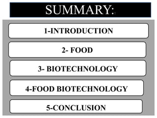 Introduction to Food Biotechnology | PDF