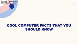 introduction to computer fundamentals | PPTX