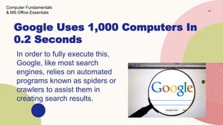 introduction to computer fundamentals | PPTX