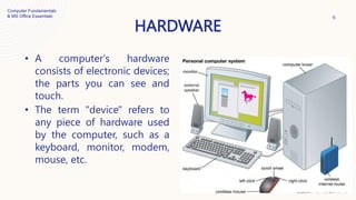 introduction to computer fundamentals | PPTX