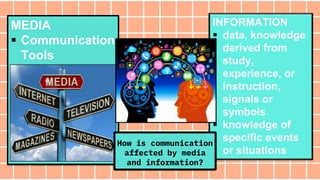 Media and Information Literacy - Module 1: Week 1 | PPTX