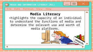 Media and Information Literacy - Module 1: Week 1 | PPTX