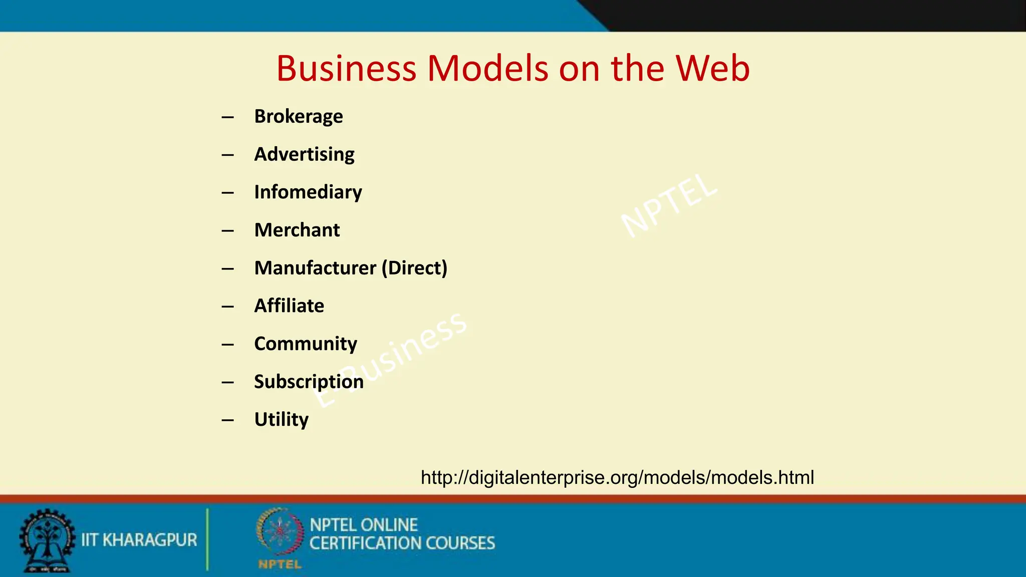 NPTEL E BUSINESS NOTES Week1 for moocs.. | PDF