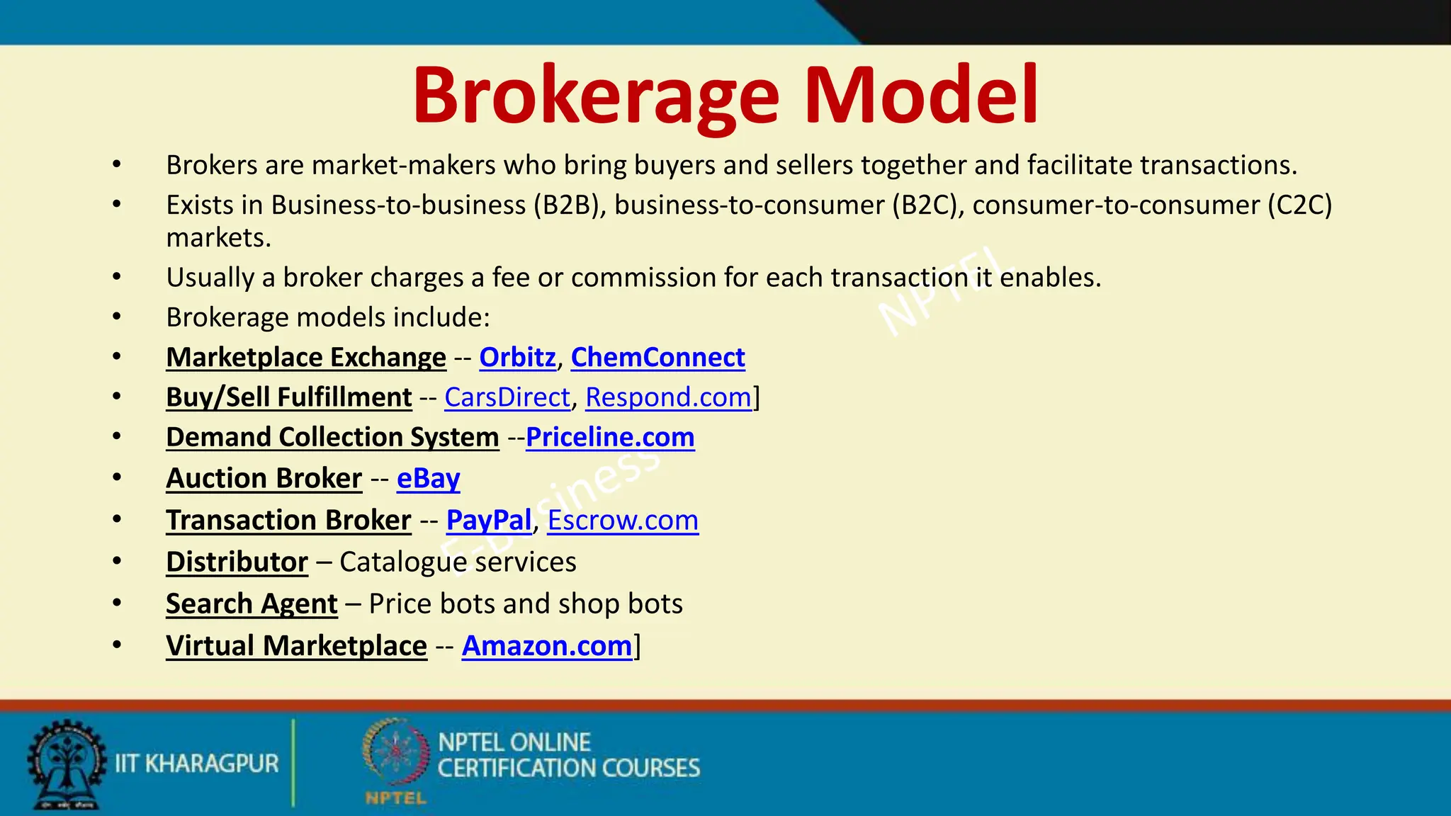 NPTEL E BUSINESS NOTES Week1 for moocs.. | PDF