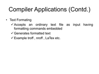 Introduction to compiler design, PPT-1, MODULE 1 | PPT