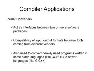 Introduction to compiler design, PPT-1, MODULE 1 | PPT