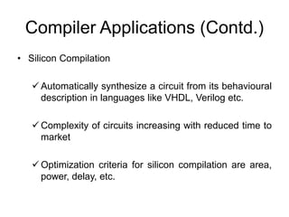 Introduction to compiler design, PPT-1, MODULE 1 | PPT