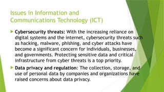 Exploring ICT Sectors: Career Paths, Trends, and Challenges | PPTX