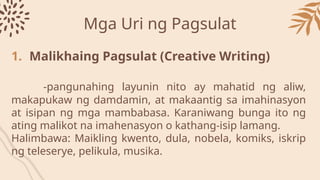 Filipino sa Piling LarAkademing Pagsulat | PPTX
