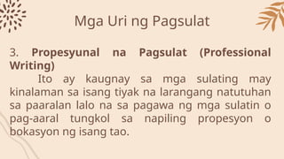 Filipino sa Piling LarAkademing Pagsulat | PPTX
